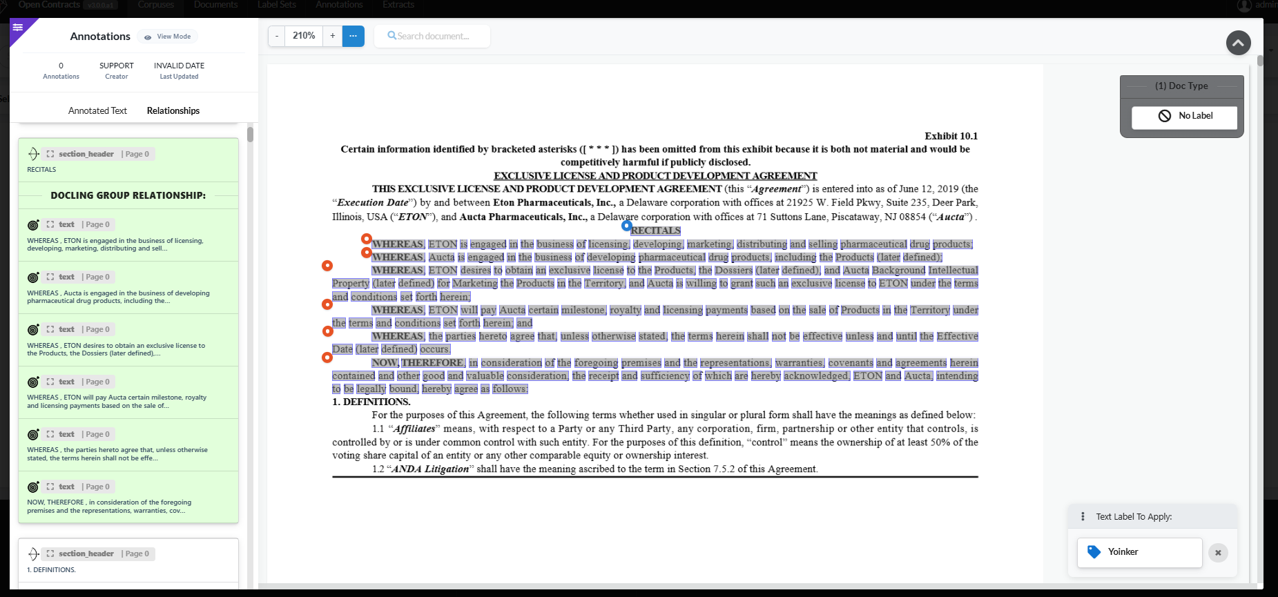 Docling Parser - OpenContracts